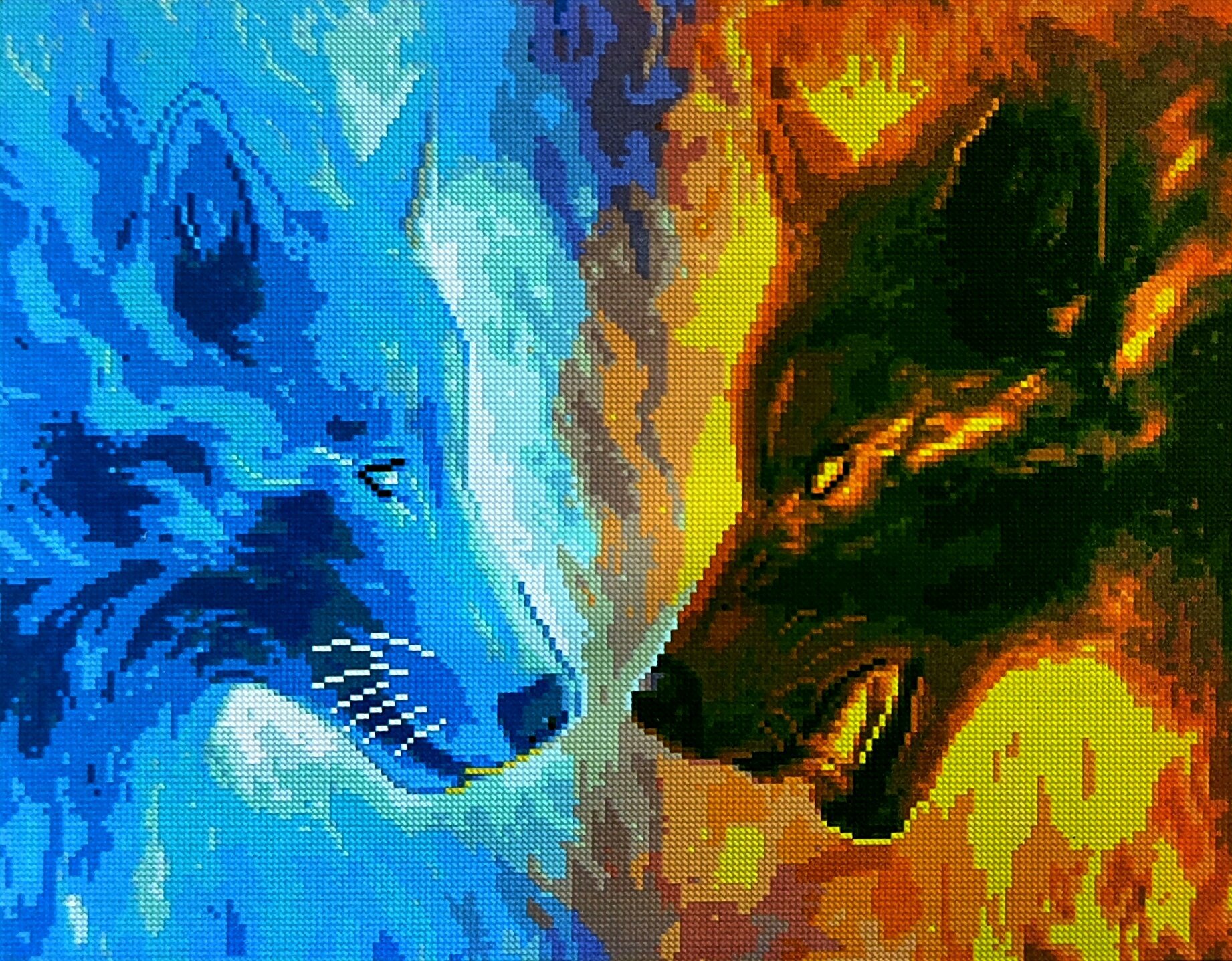 Алмазная мозаика Kakadu, полная выкладка, квадратные стразы, 28 цветов, 40x50