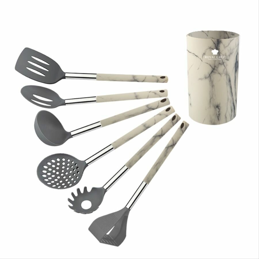 Набор кухонных половников на подставке 7 предметов