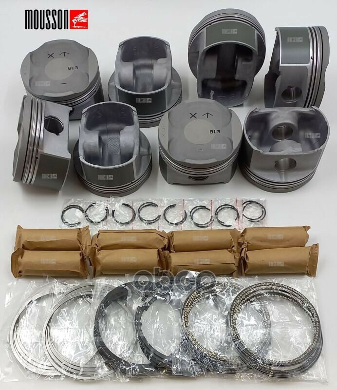 Поршень кольца комплект Porsche 4,5L M4800 на 1 цилиндр MOUSSON арт. SPRM4800STD