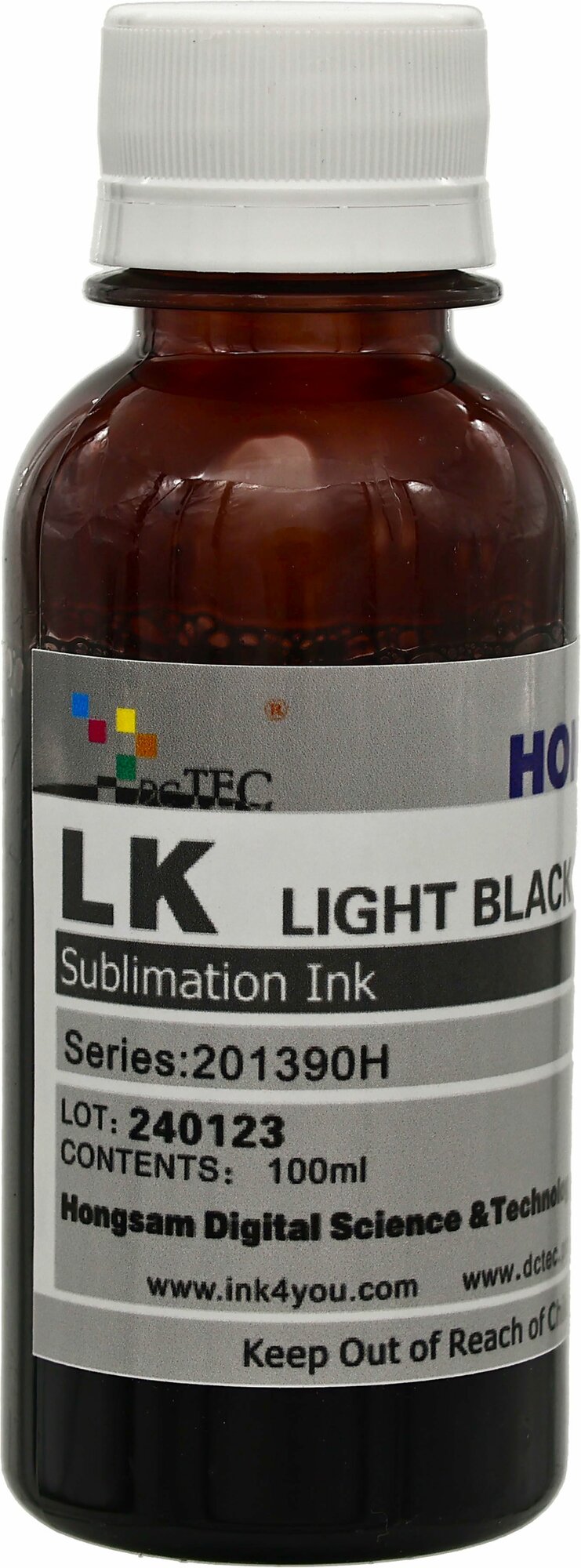 Чернила DCTec сублимационные Y203H Light Black (серый) 100 мл