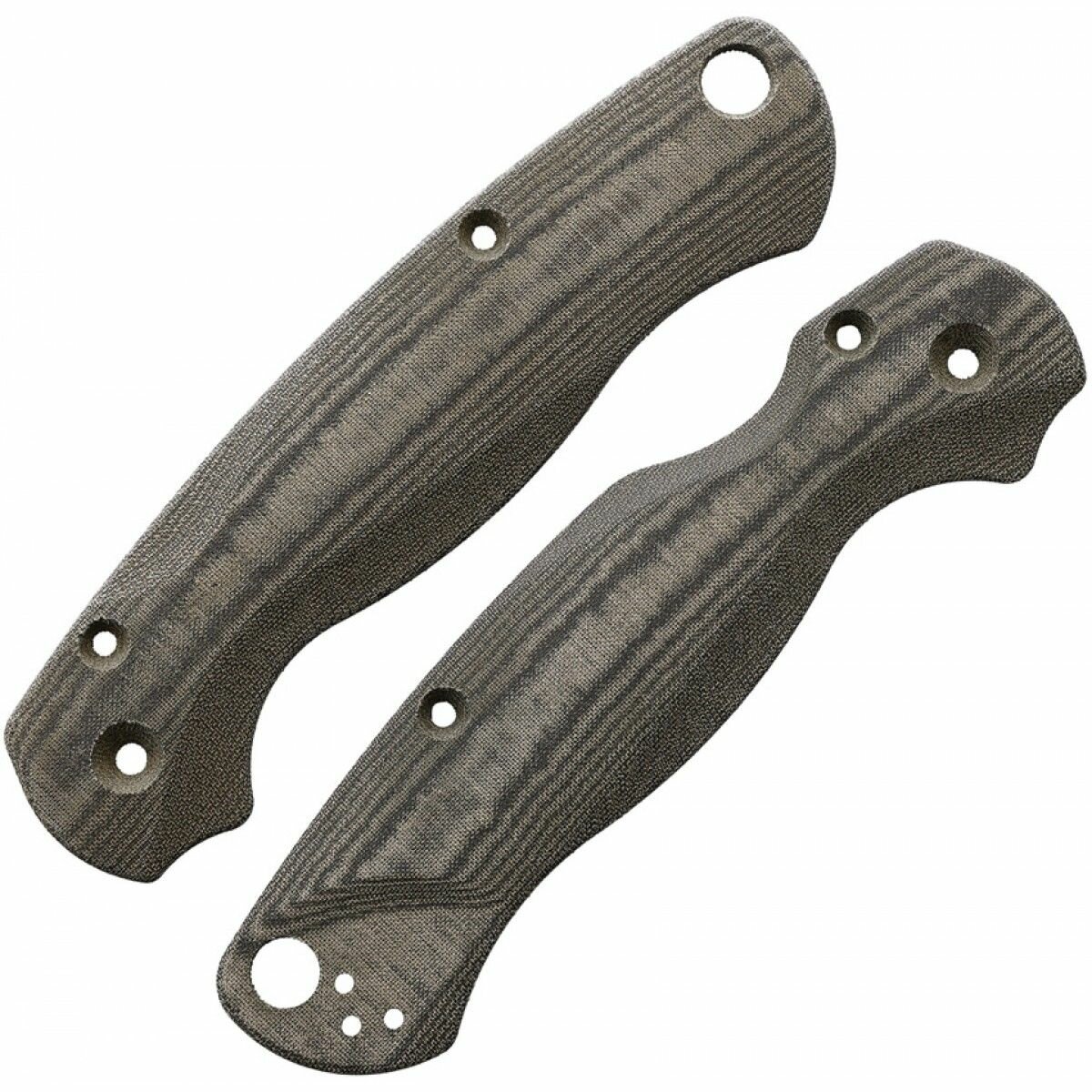 Сменные накладки для ножей Spyderco Para Military 2 Flytanium Lotus (Micarta Green Linen)