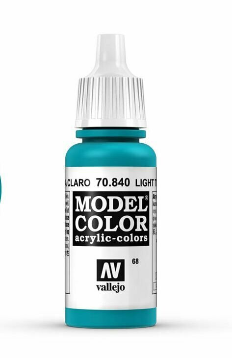 Краска 70840 Краска Vallejo серии Model Color Light Torquoise (Светло - Бирюзовый) 18ml — фото 1