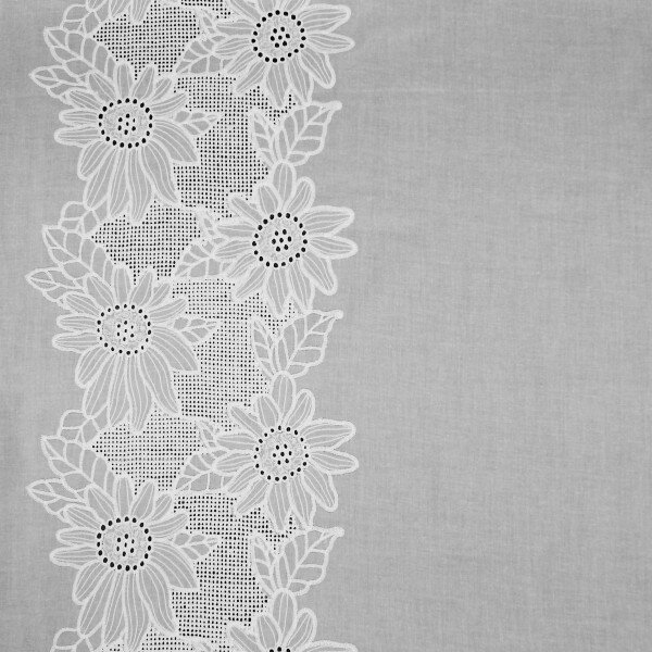 Ткань-100 "Вышивка", 100 % хлопок, 130г/м2, белая, для детского белья