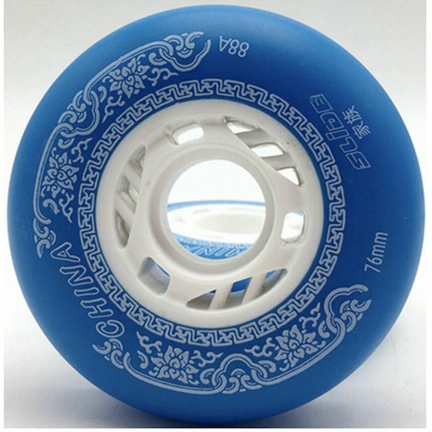 Колеса для роликов Slide Синие 76мм 88а жескость. 8шт.