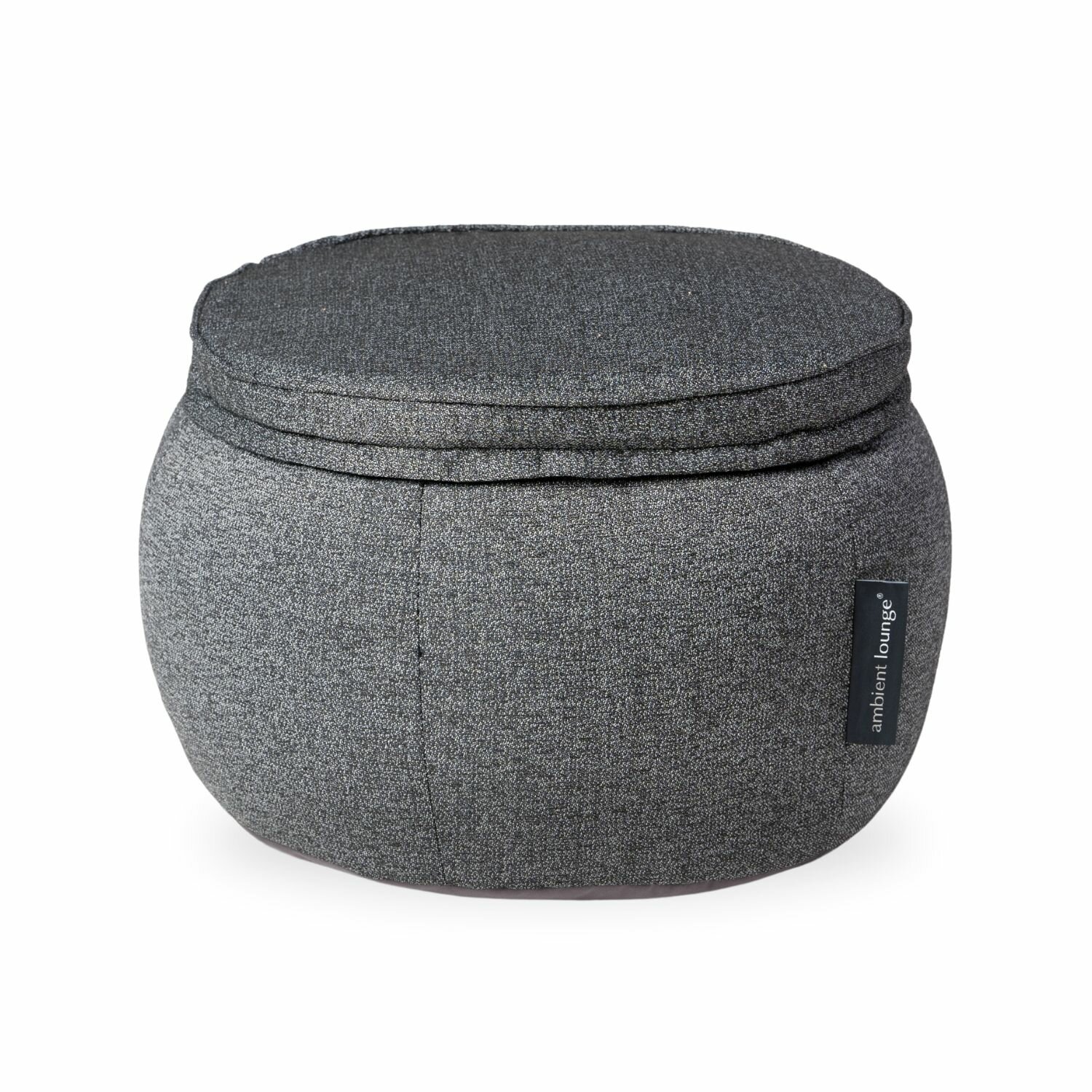 Бескаркасный пуф для ног aLounge - Wing Ottoman - Titanium Weave (оксфорд, серый) - садовая лаунж мебель для террасы, веранды, беседки, бассейна