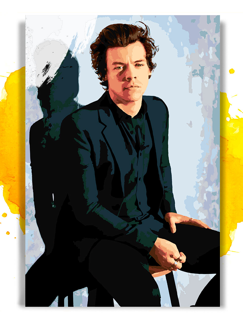 Картина по номерам на холсте Harry Styles, 40 х 60 см