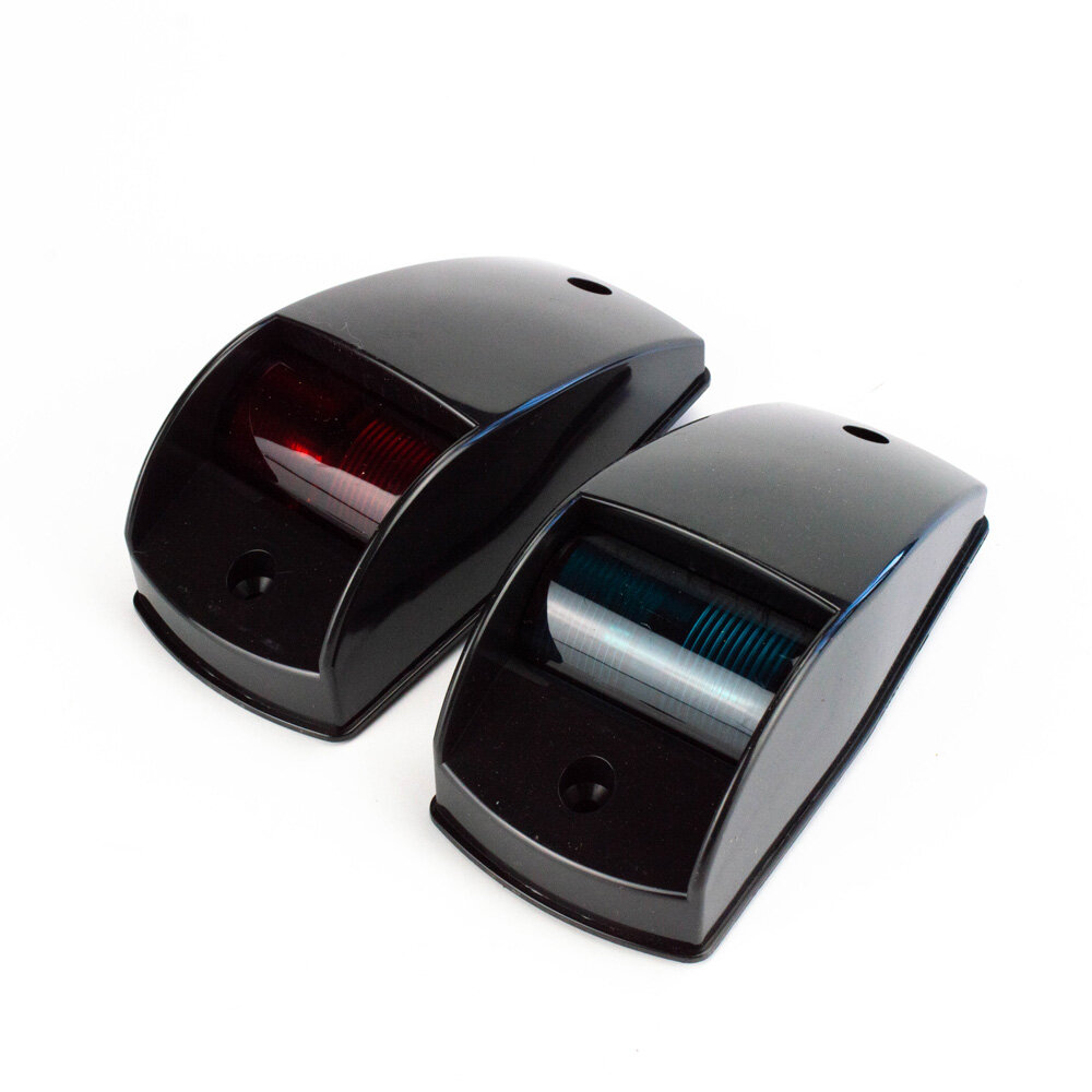 Огни ходовые (бортовые) Skipper, 12 В, лампа накаливания, 5 Вт, накладные, 135х63х49,2 мм