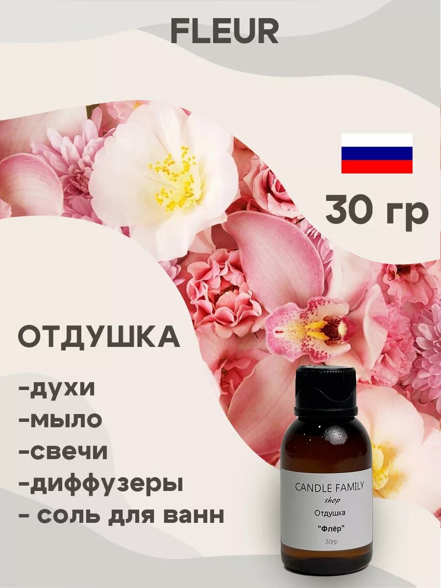 Отдушка для свечей и мыла. Ароматизатор косметический