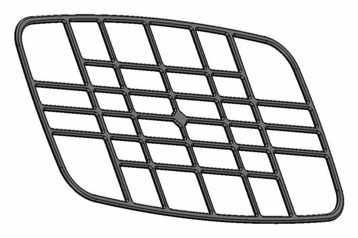 Сетка воздушного фильтра, пластик, LU069266