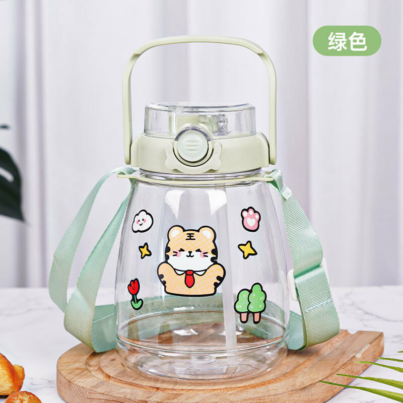 Летняя панда двойной напиток с высоким значением большой емкости для детей милый пластиковый стакан для воды маленький