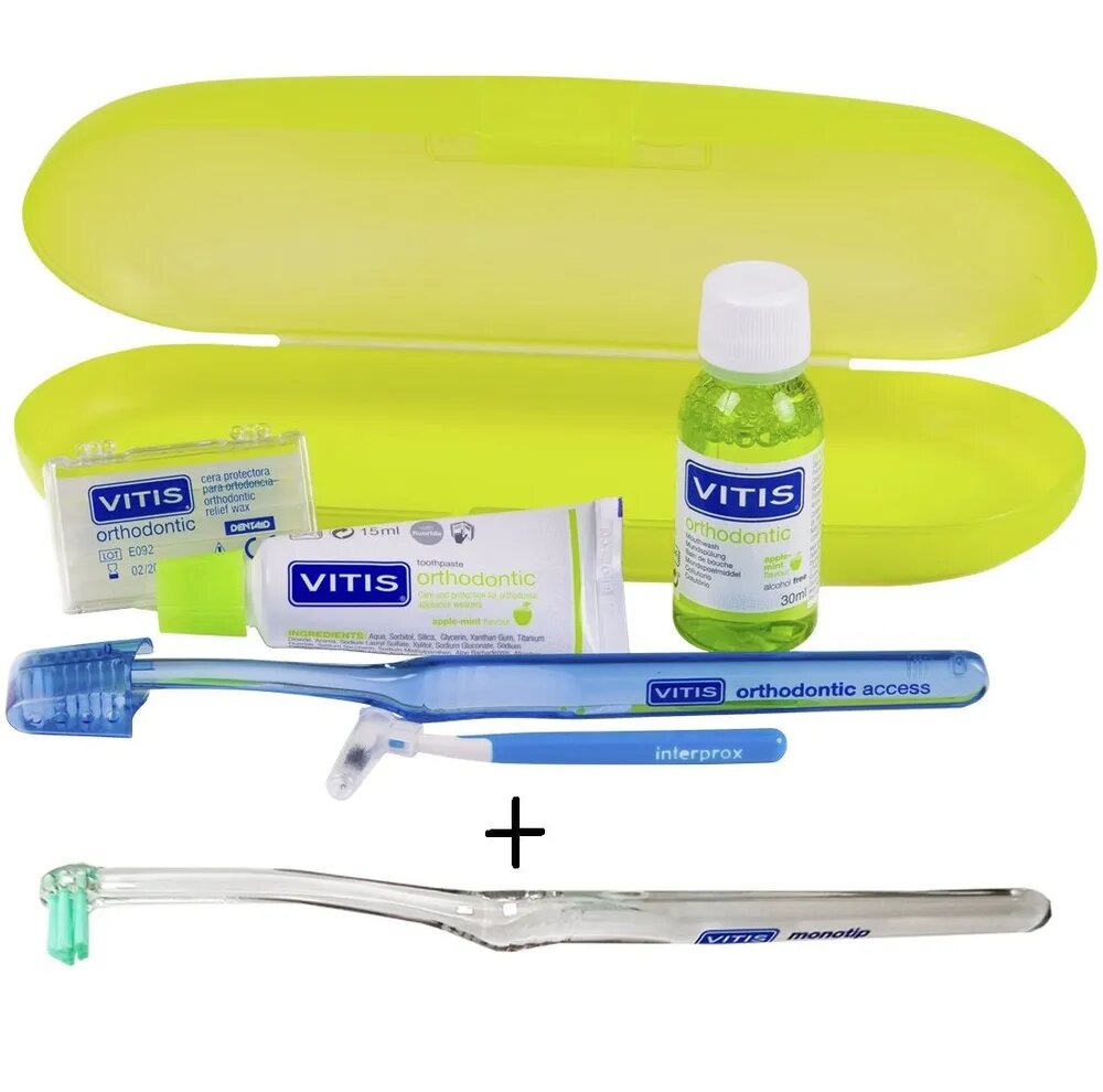 Вместе дешевле! Набор Vitis Orthodontic + щетка Vitis monotip