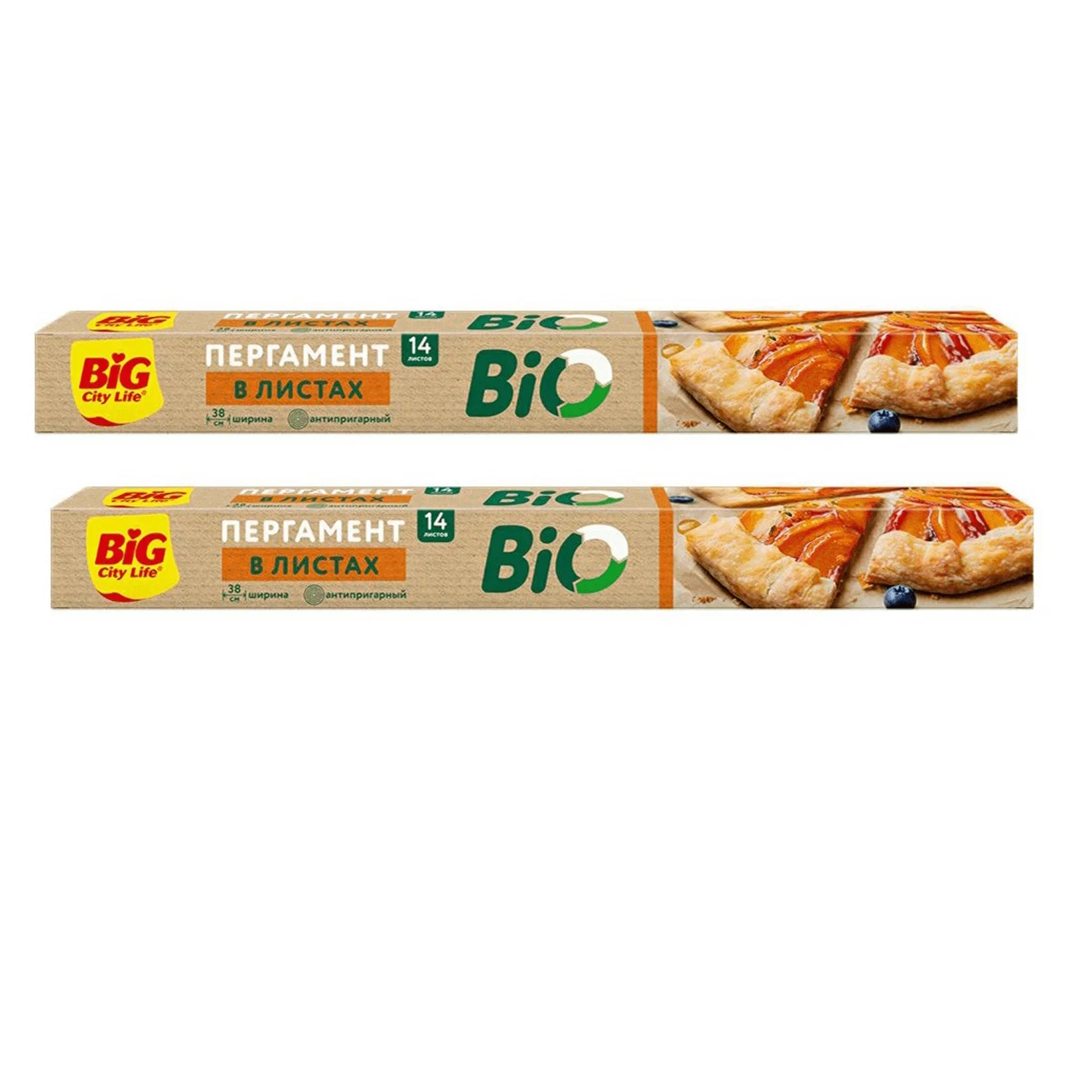 Пергамент BIG City широкий в листах BIO 14 листов 2 шт