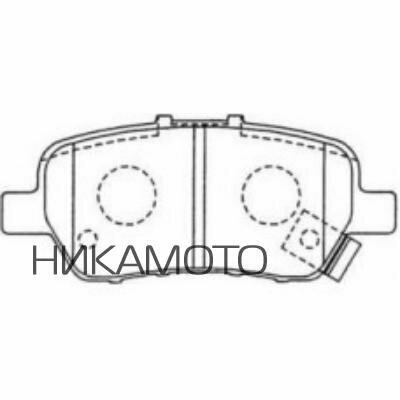 AIKO PF8506 Колодки тормозные HONDA Odyssey, StepWagon, Stream, Vezel, Crossroad, Elysion (2003- ) задние