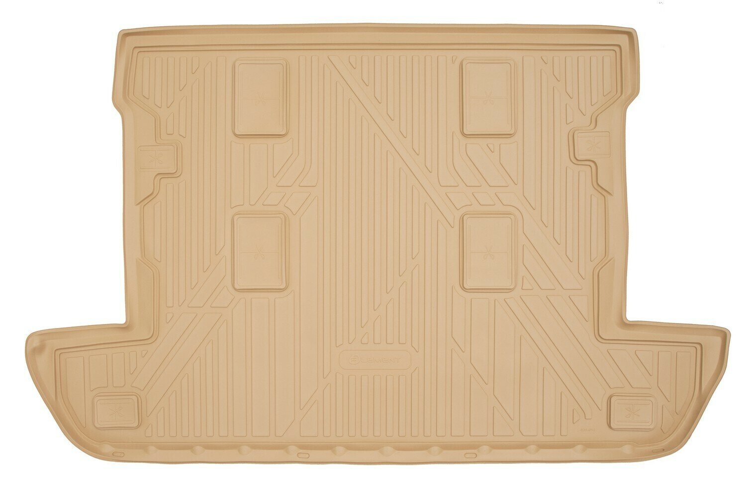 Коврик в багажник LEXUS LX 570 2007-2012, 2012-, внед. 7 мест, кор.(полиуретан, бежевый) Element. NLC.29.07. B12B