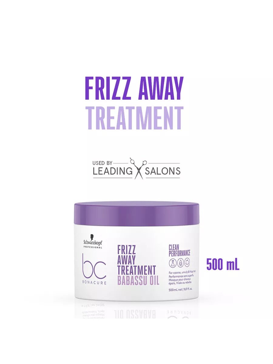 Schwarzkopf BC Frizz Away Маска для кудрявых волос с кератином 500мл