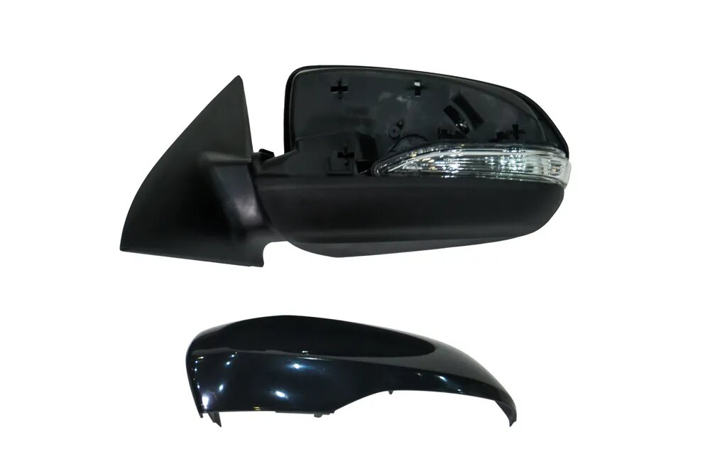 Зеркало заднего вида боковое левое Лада Веста 2180 / электрорегулировка, обогрев, повторитель поворота, неокрашенный (под окраску)