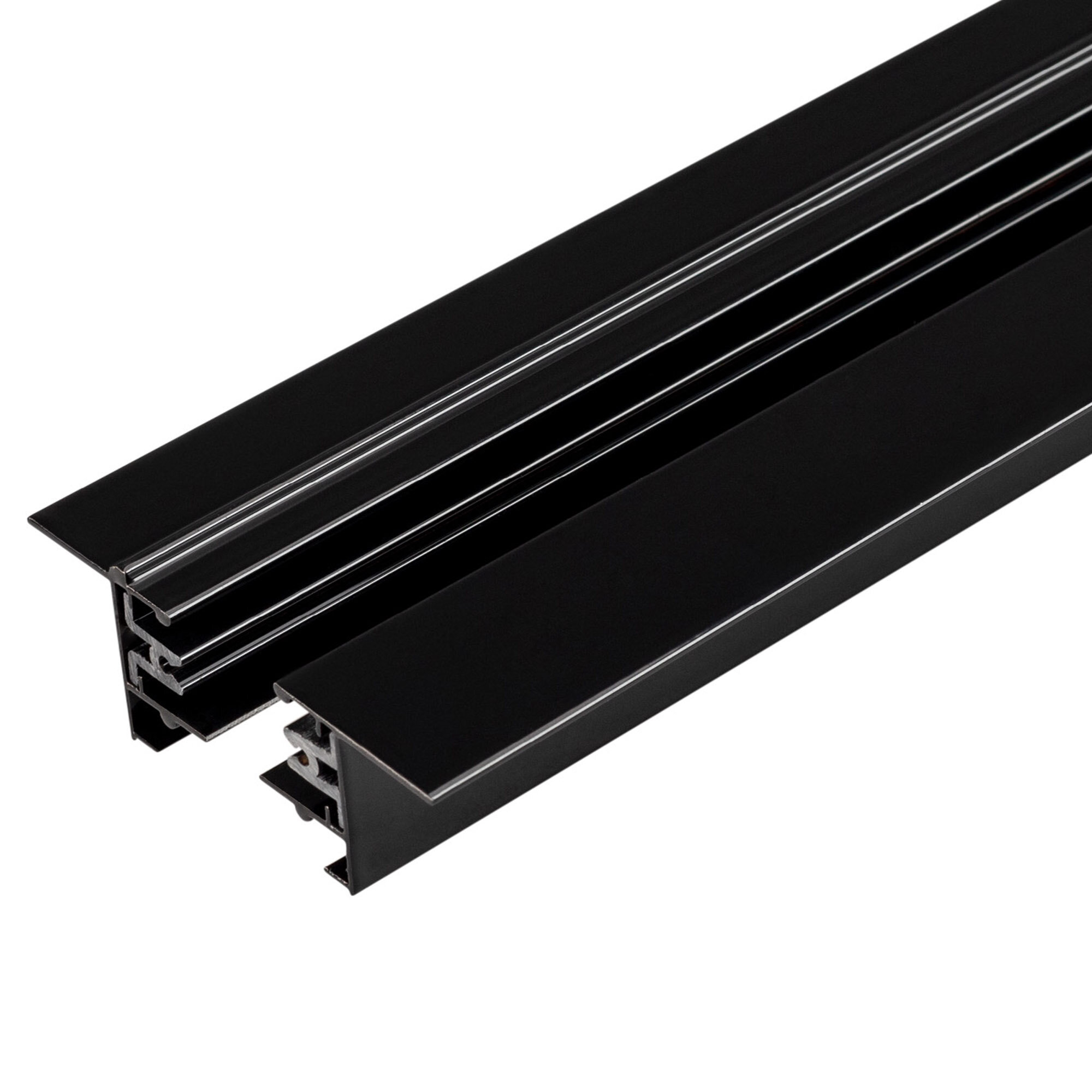 Шинопровод (трек) Arlight Трек LGD-2TR-TRACK-F-2000-BK-M (C) (Arlight, IP20 Металл, 3 года)