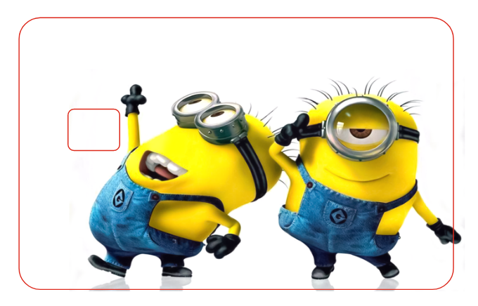 Наклейка на банковскую карту, стикер на карту, Миньоны