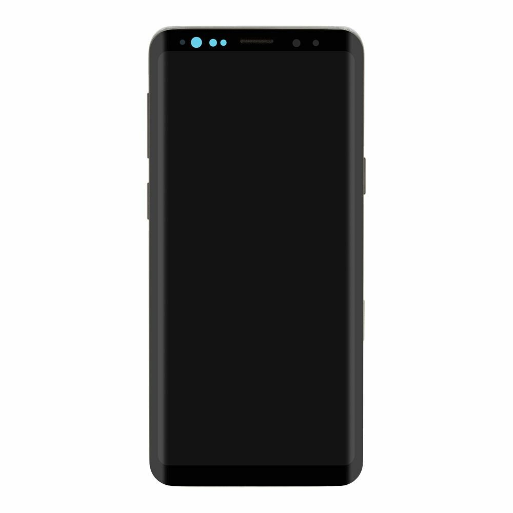 LCD дисплей для Samsung Galaxy S9 SM-G960 GH97-21696A в рамке (черный)