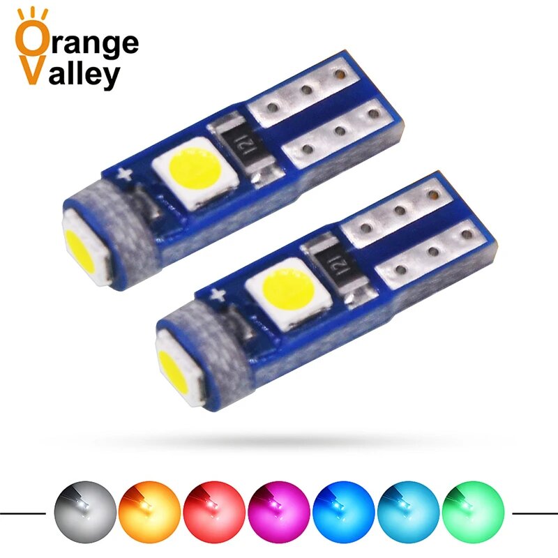 100 шт. T5 3030 SMD W1.2W 73 74 3 светодиодный s автомобильный инструмент: клин Панель Красный