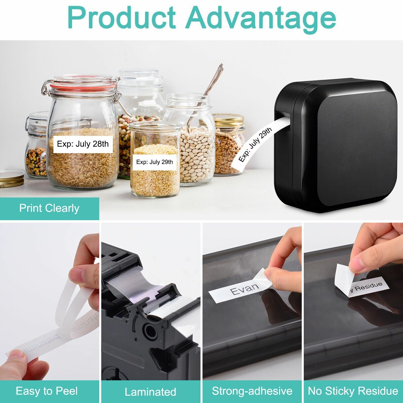 Картридж ленточный для принтеров Epson серии LW. черный текст на прозрачной ленте ширина 6 мм / Кассета с лентой / Лента для принтера Epson / AS18KW(LA-5WBN)