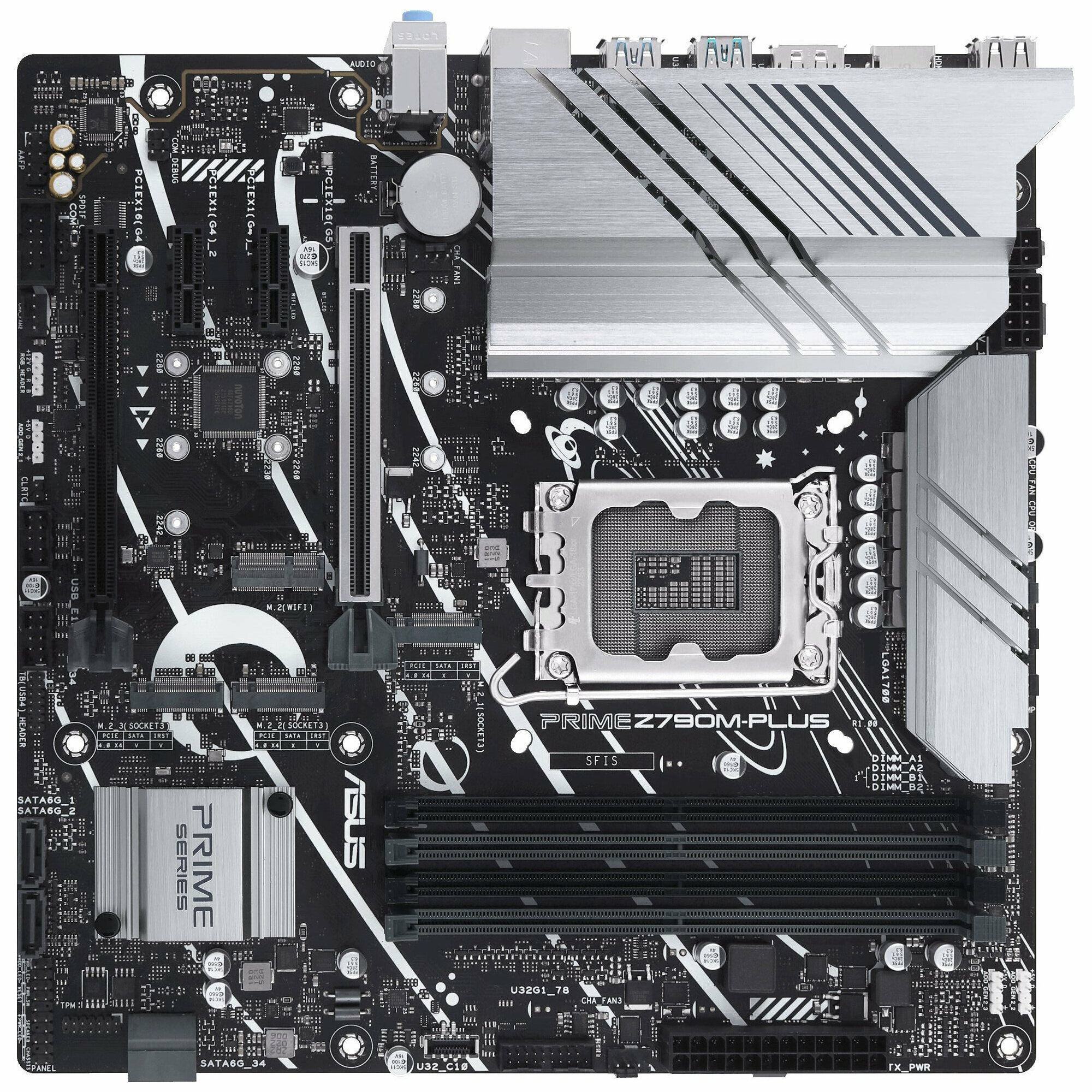 Материнская плата Asus PRIME Z790M-PLUS, Soc-1700, Intel Z790, mATX