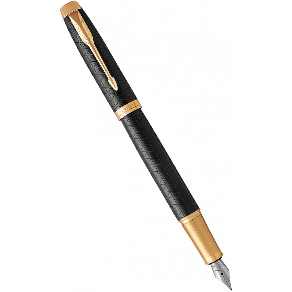 Parker 1931646 Перьевая ручка parker im premium f323, black gt (перо f)