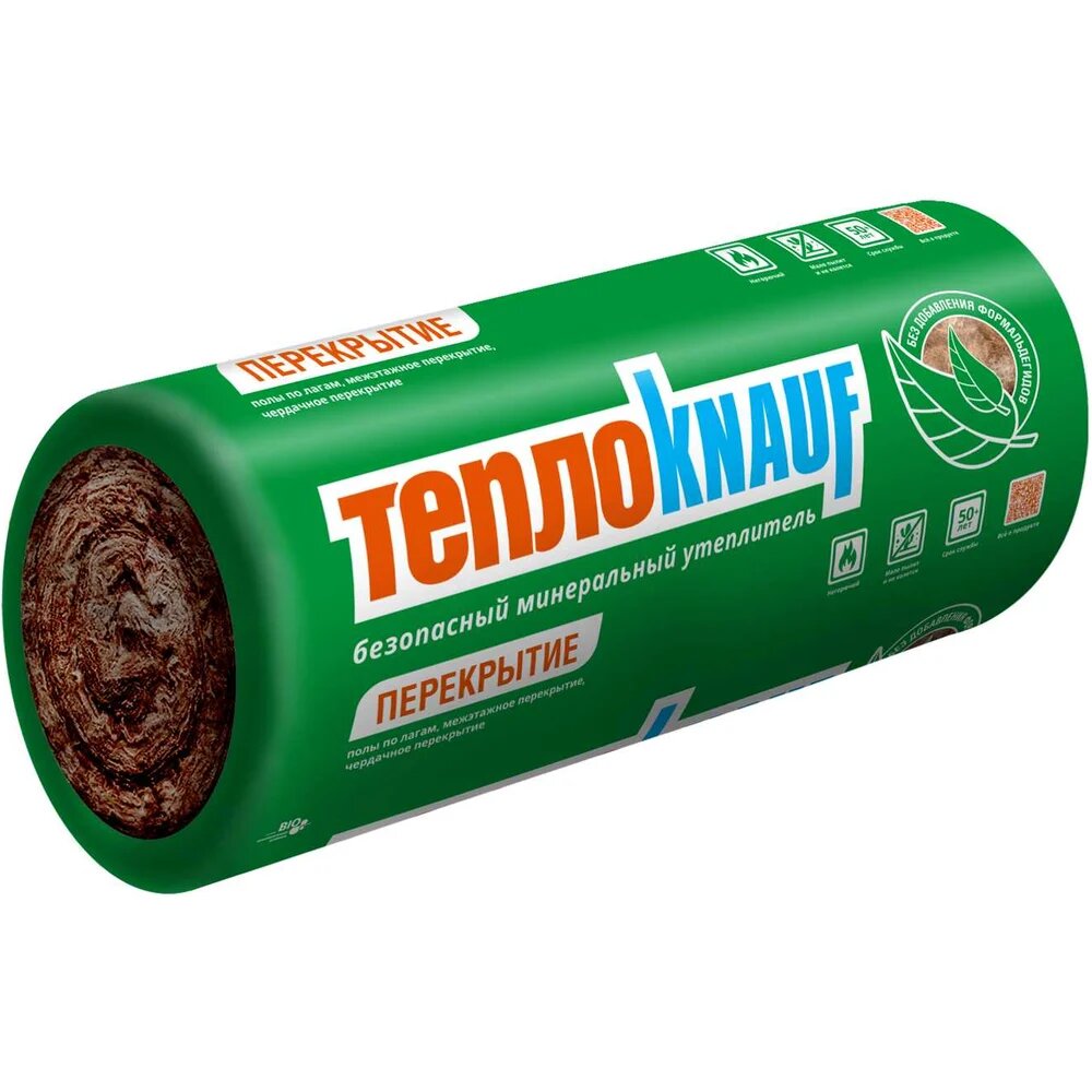 Утеплитель для перекрытий Knauf Insulation TеплоKNAUF (100x1220x7380; 9 кв. м; 1 мат/рулон) 627868