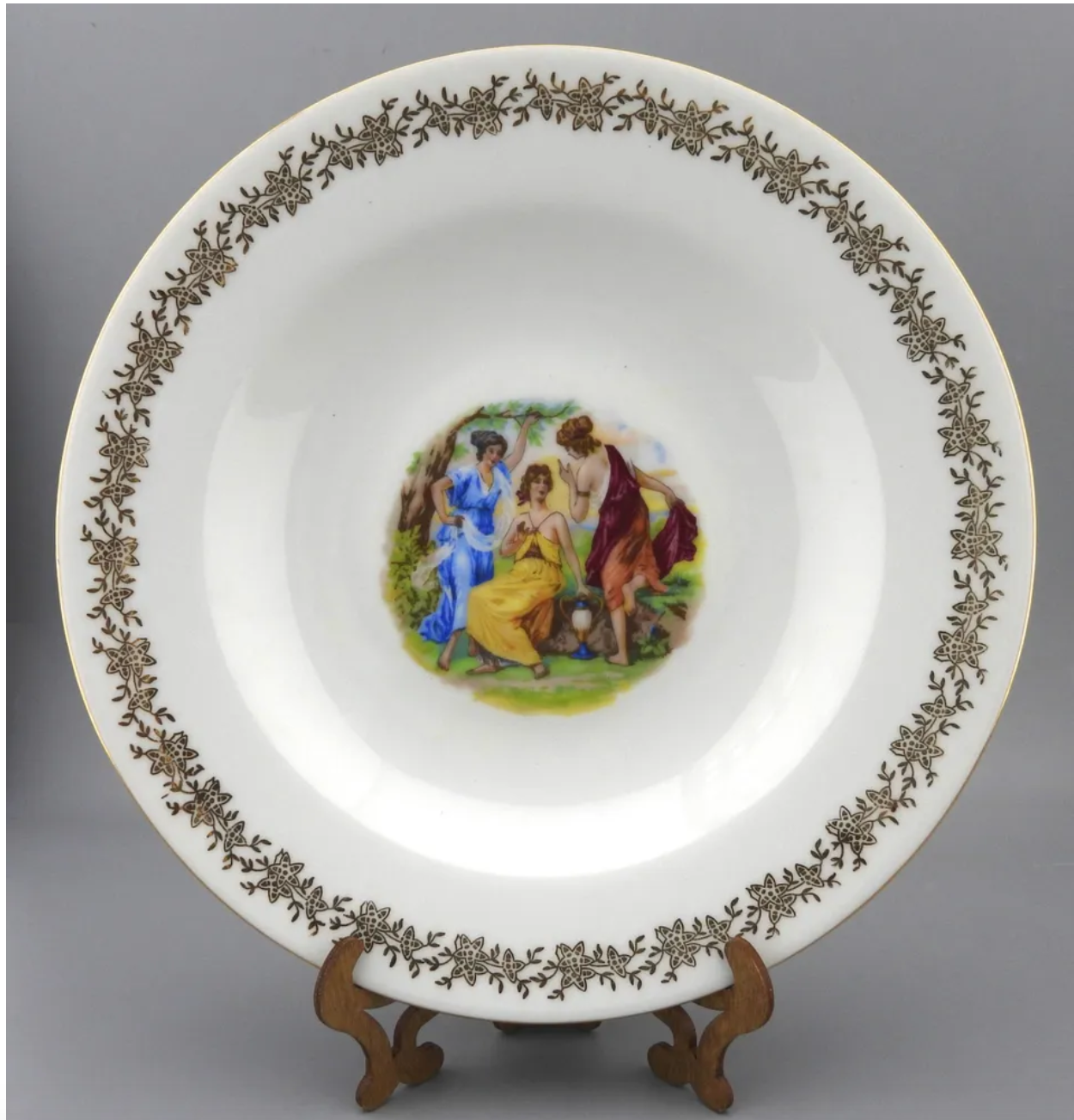 Тарелка глубокая мадонна 22 см MZ Чехословакия Богемия 1990-е гг