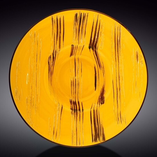 Тарелка Wilmax England глубокая 27 см SCRATCH фарфор желтый цвет