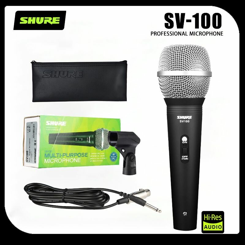 Shure Микрофон для живого вокала SV100, черный