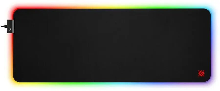 Коврик для мыши Defender Ultra Light (50566) XXL черный, каучук+ткань, игровой