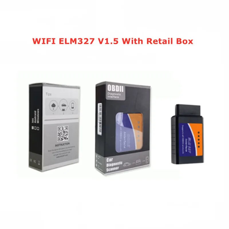 Сканер OBD2 ELM327 V1.5 WIFI OBD 2 Автомобильный детектор Bluetooth ELM 327 WI-FI WIFI ELM327 V1.5