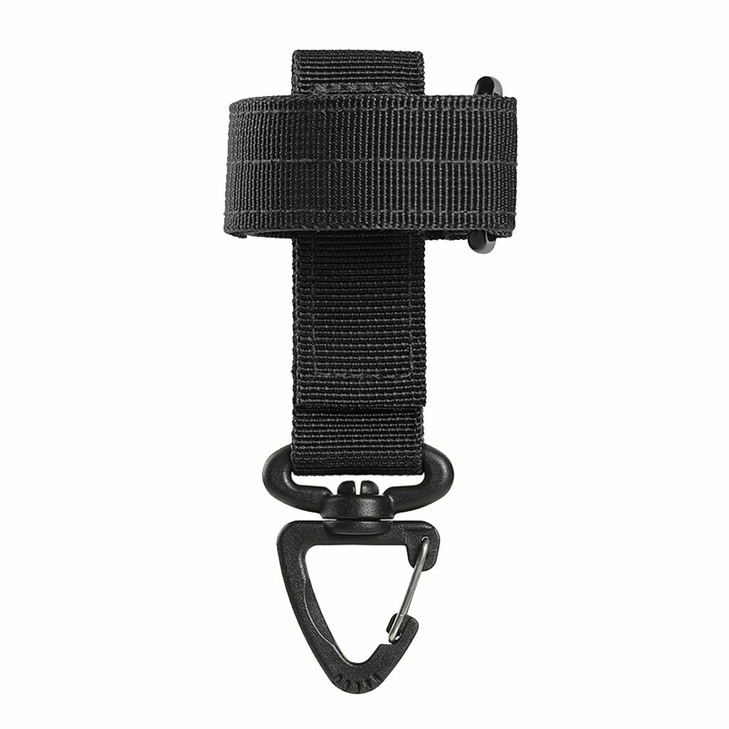 Карабин вспомогательный, Многоразовые карабины для перчаток - черные, 2 штуки