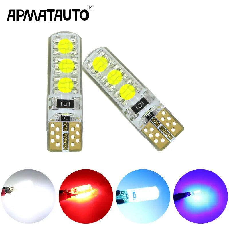 2x T10 LED Canbus W5W 194 192 168 светодиодный автомобильный парковочный фонарь боковой внутренний фонарь W5W для Volvo Toyota Subaru Peugeot Nissan Kia Lada белый