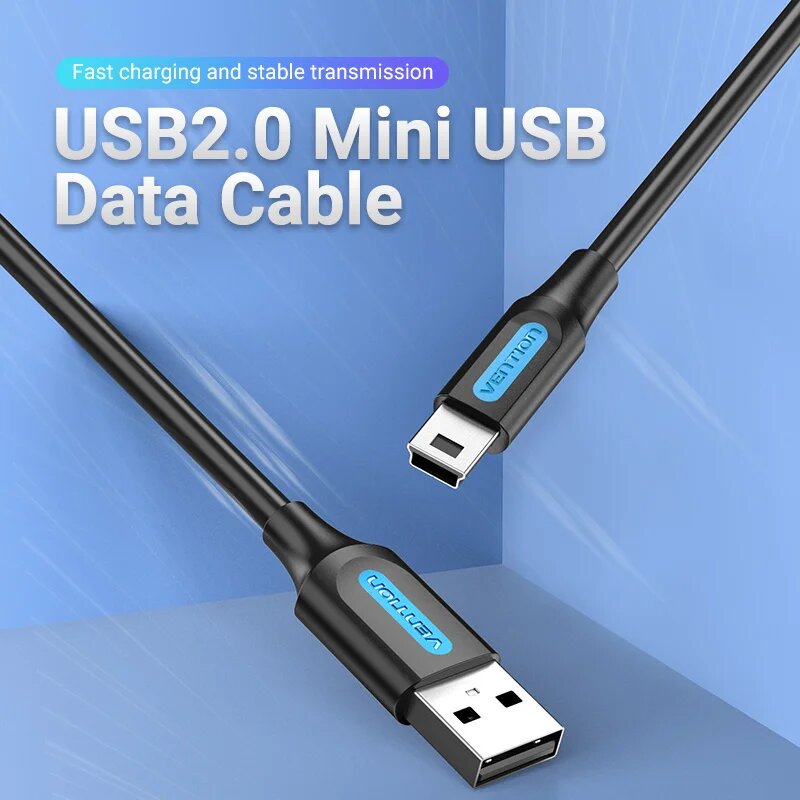 Кабель Vention Mini USB 2.0 Flat Cable, 1.5 м — фото 1
