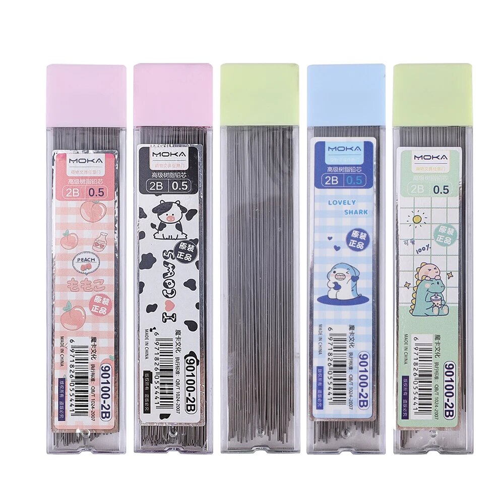 Сменные стержни для механических карандашей 0,5/0,7 мм, пластиковые, 100 шт. 100Pcs-0.5mm