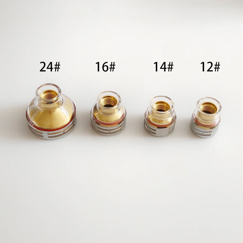 Сварочные сопла Tig 2,4 мм 12# 14# 16# 24#, стеклянные чашки для for WP17 WP 18 WP26, 1.6mm, NO14