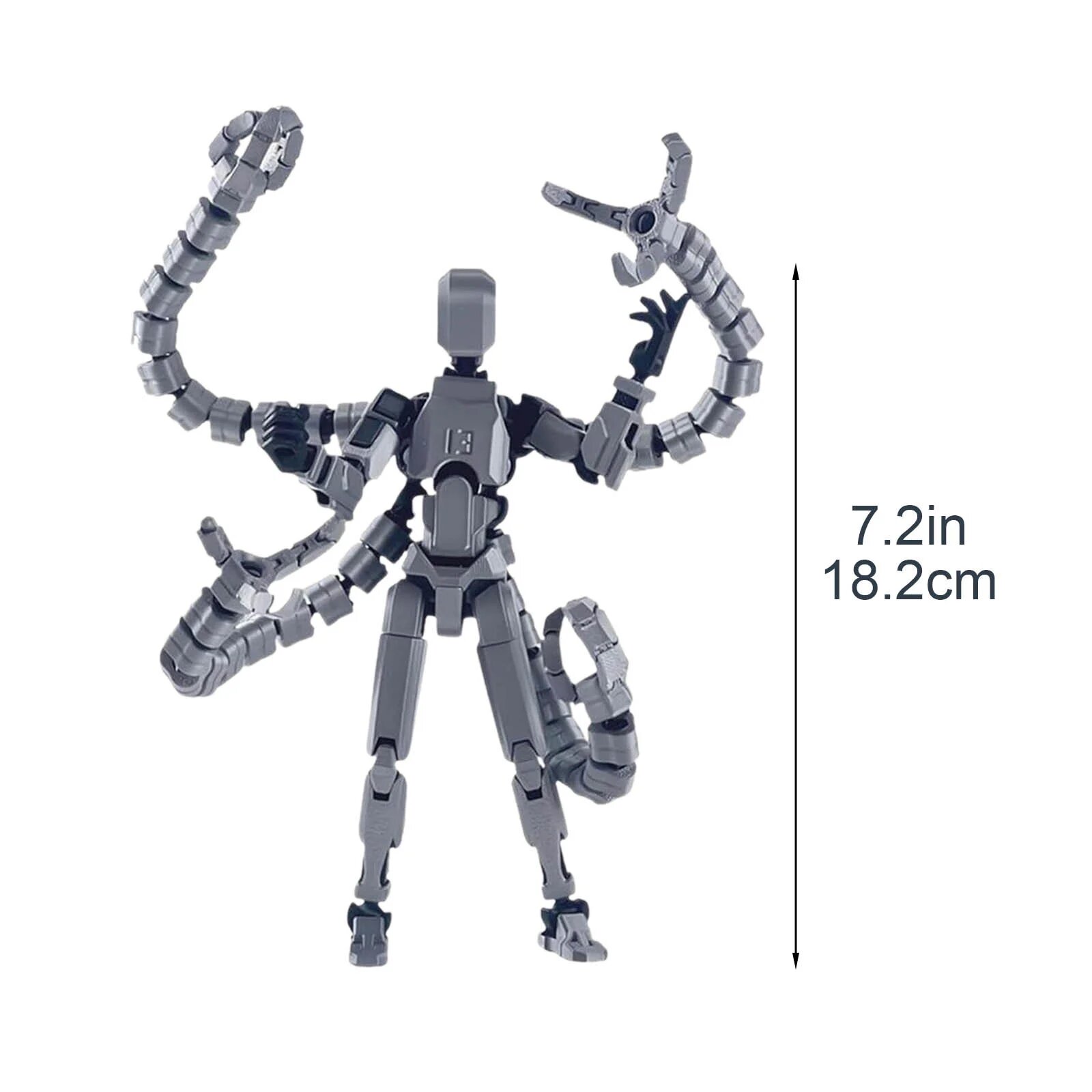 Фигурка T13 Фигурка, напечатанная на 3D-принтере, манекен робота с четырьмя когтями, 13 фигурок, раскройте силу фигурок