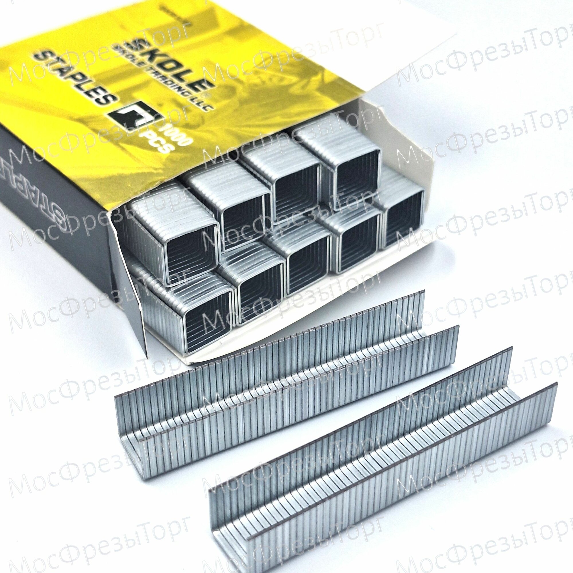 Скобы для строительного степлера (140 тип), 10 мм, 2000 шт. SKOLE