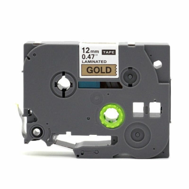 Сменная лента для изготовления этикеток, ламинированная, 12 мм/0,47 дюйма, цветная с прозрачными надписями