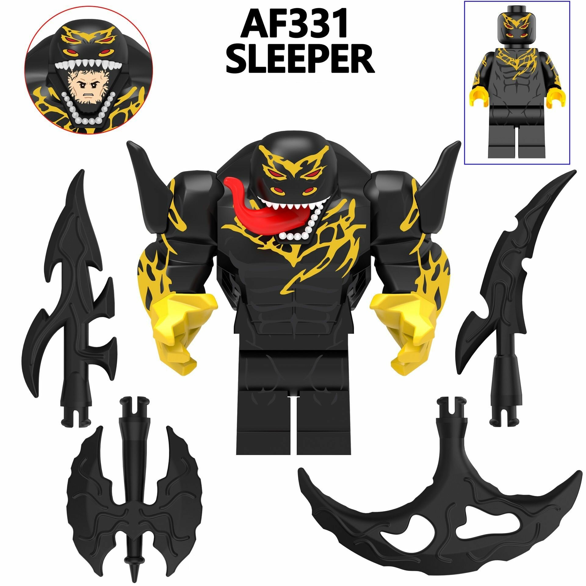 Фигурок Миницигулы , супер герои марвел, Человек-паук Venom- пакет/LEGOe ISDGAF331