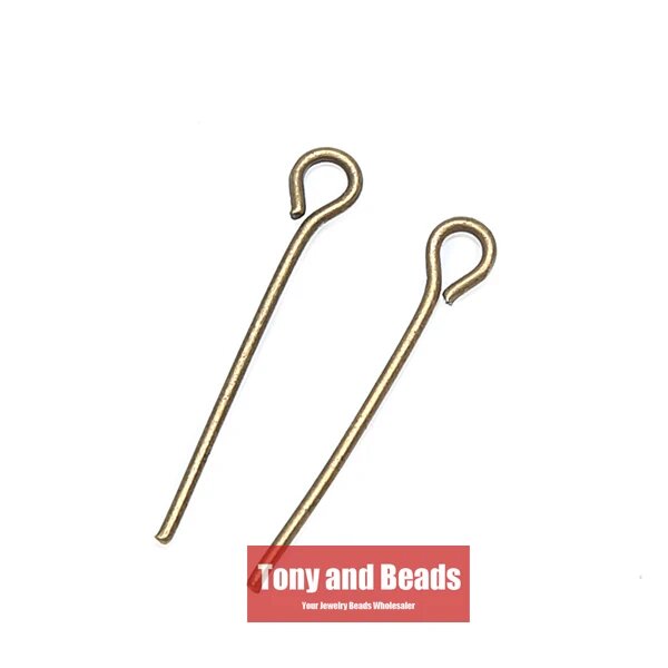 Штифты для ювелирных изделий Tony and Beads EW29, 16 мм, набор 400 шт, золотистый, Bronze Plt