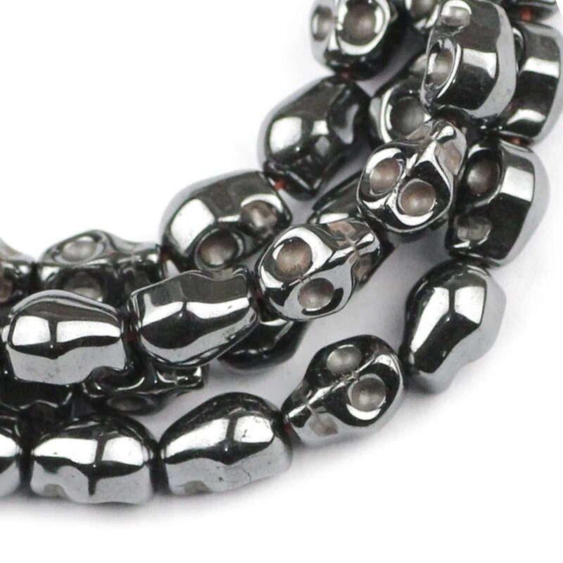 YHBZRET Бусины Гематит Череп 4/6/8 мм 8mm 40pcs