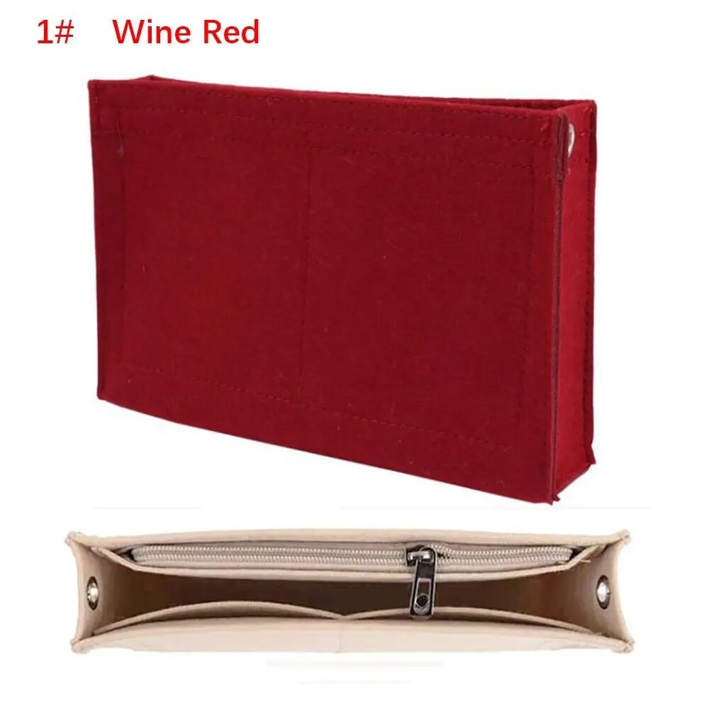 Внутренняя сумка из фетра, Wine Red-1, Красный
