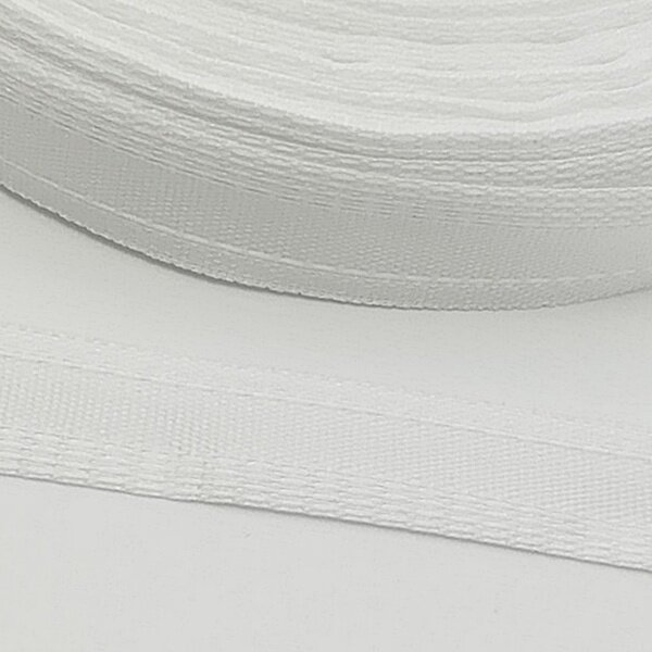 Брючная лента Красная лента белая, 15 мм, 50 м