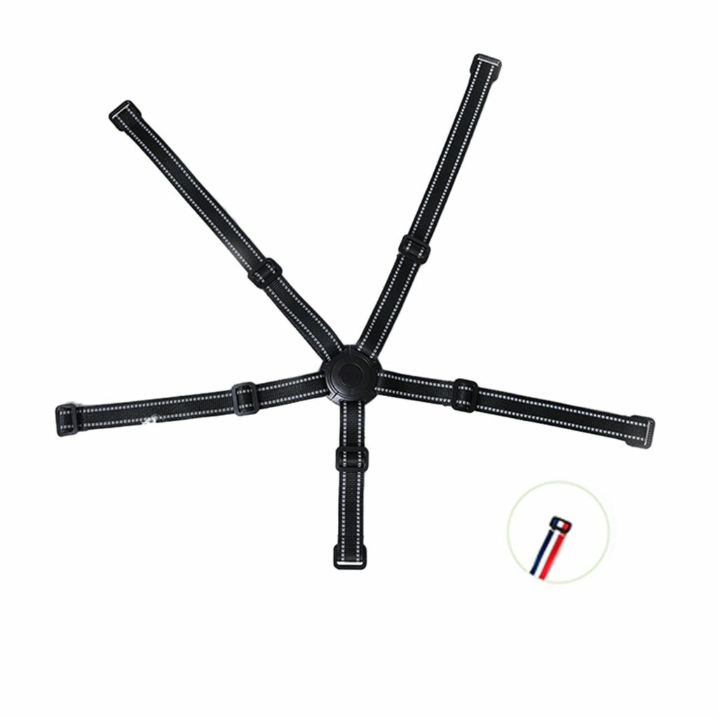 Аксессуары для колясок, Регулируемый ремень безопасности для детского стульчика - черный, модель A