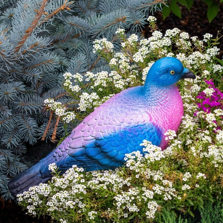 Декоративная фигурка Туендатская сувенирная мастерская "Голубь" из пенопласта, длина 37,5 см