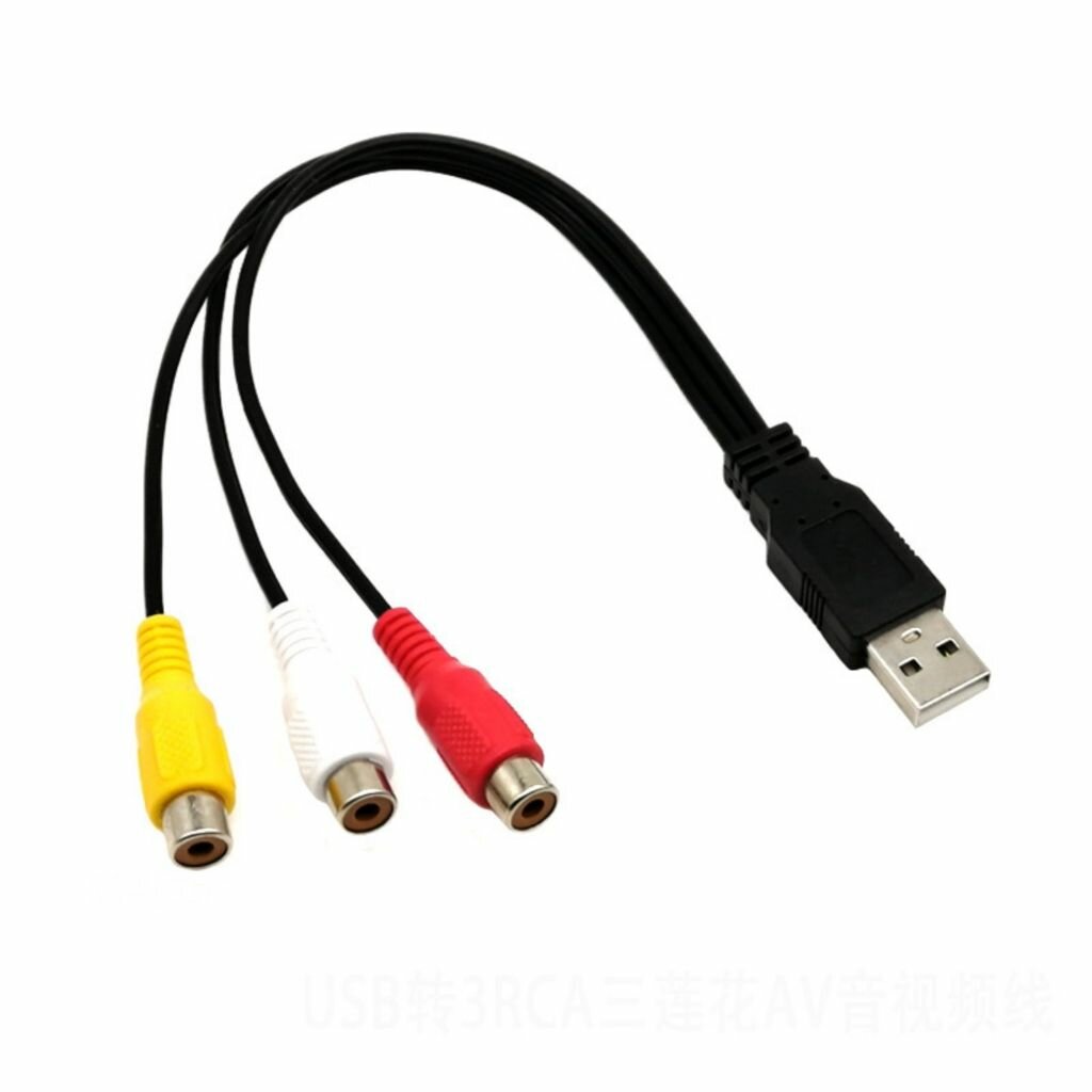 USB к шине 3RCA AV аудиокабель 3rca