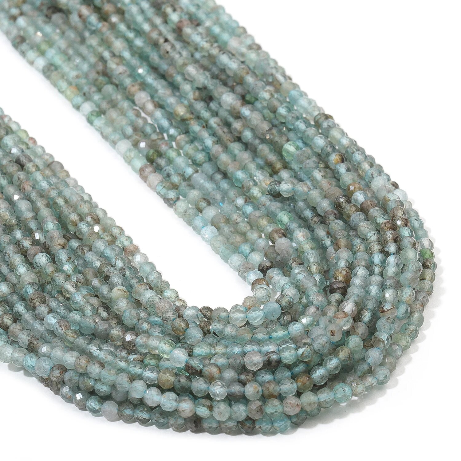 Синие бусины из кианита AOHAYOOMQ 3mm about 110pcs